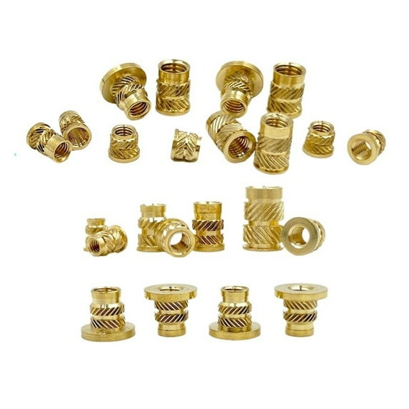 Brass Insert Nut Hot Melt Insert Knurled Flange Copper Nuts Molding ...