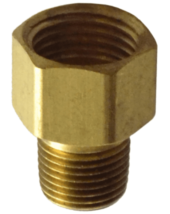 Brass Inverted Flare Brake Line Adapter Fitting 1/8 NPT Male to 1/2-20 ...