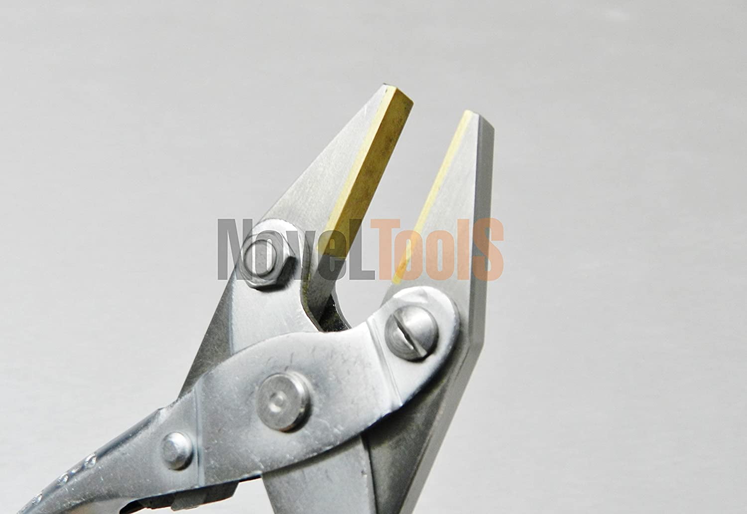 Brass Jaw Flat Parallel Pliers 125mm Non Marring soft Jaws for Jewelry ...