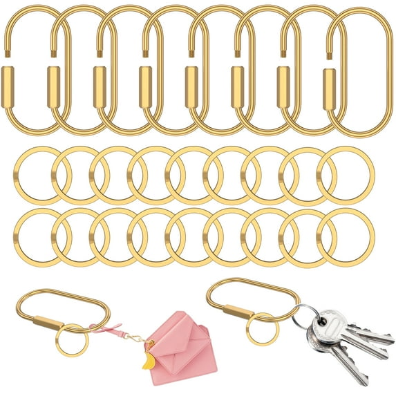 Brass Key Ring Bulk Gold Key Chain Organizer Holder for Men Women with ...