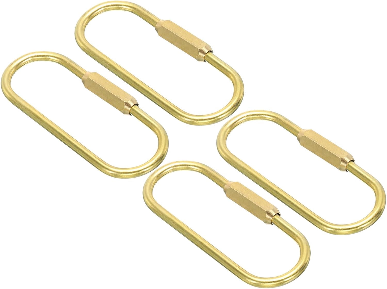 Brass Key Ring, Screw Lock Clip Keychain Hook Holder for Keys - Walmart.com