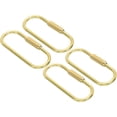 Brass Key Ring, Screw Lock Clip Keychain Hook Holder for Keys - Walmart.com