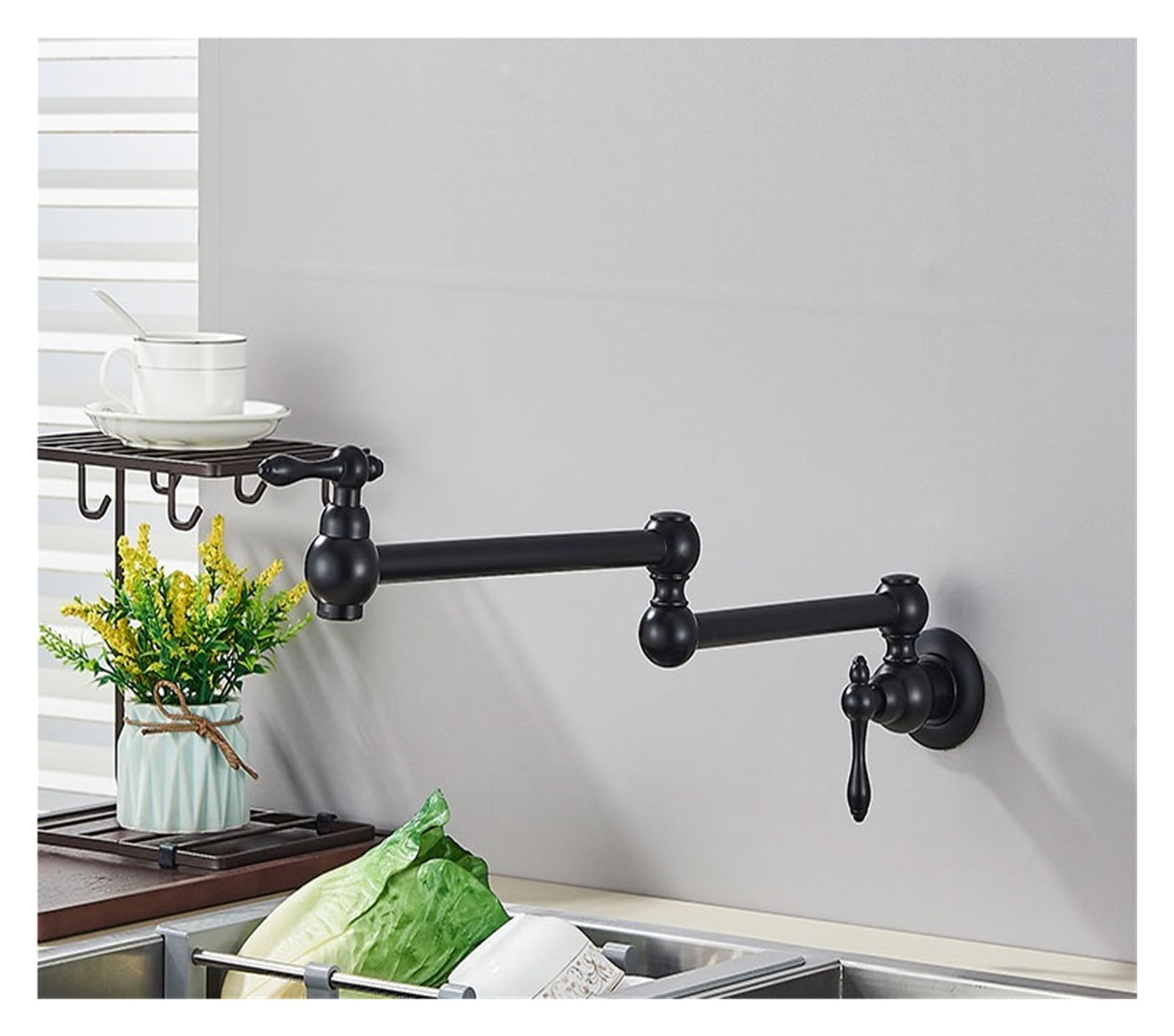 Brass Kitchen Faucet Brushed Gold Sing Cold Kitchen Sink Water Tap ...