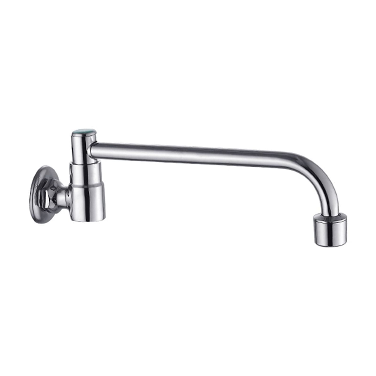 Brass Kitchen Faucets Semi-automatic Sink Faucet Single Cold Wall ...