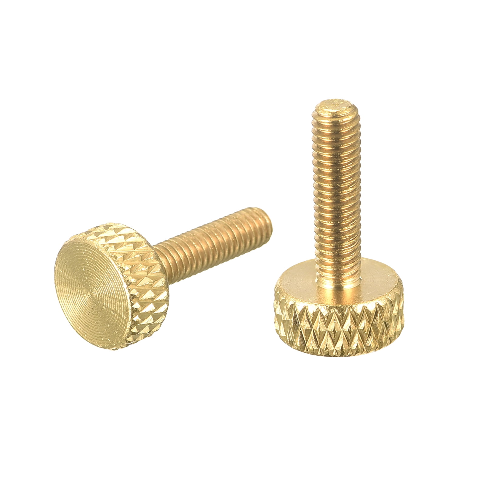 Brass Knurled Thumb Screws, M3x12mm Flat Grip Bolt Knobs Fasteners for ...