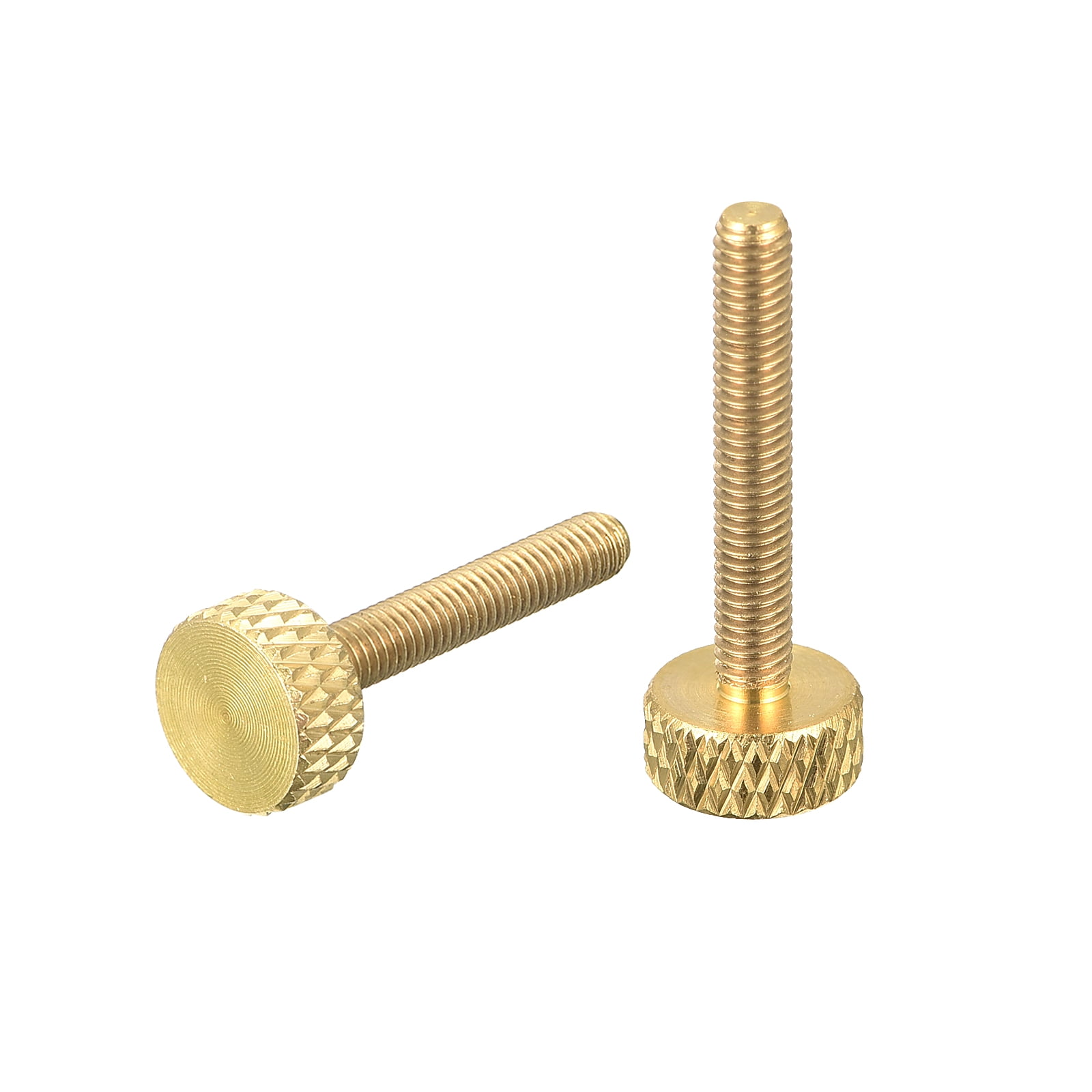 Brass Knurled Thumb Screws, M3x20mm Flat Grip Bolt Knobs Fasteners for ...