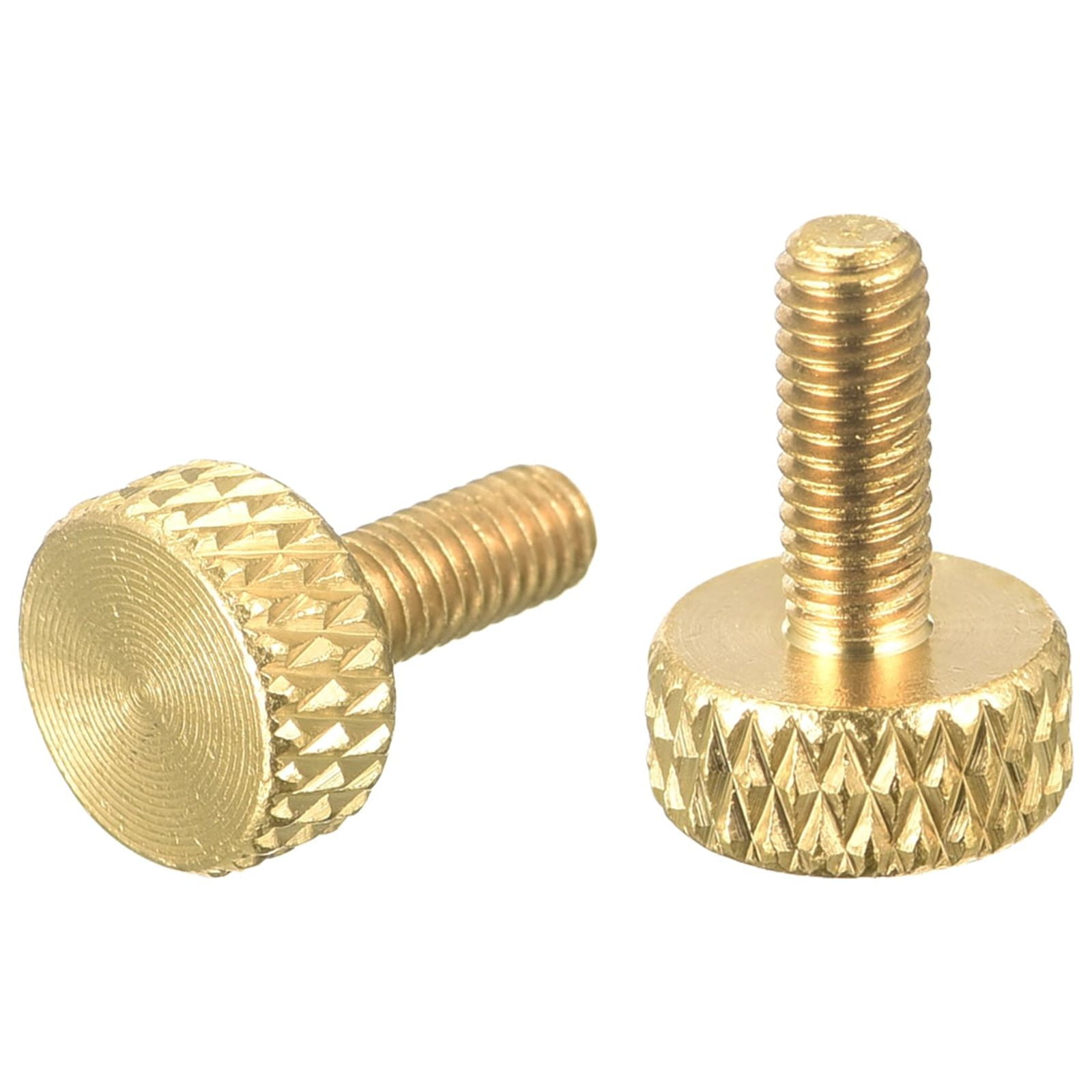 Brass Knurled Thumb Screws, M3x8mm Flat Grip Bolt Knobs Fasteners for ...