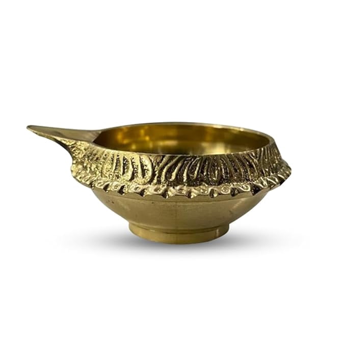 Brass Kuber Diya - Handmade Traditional Oil Lamp Deepam/Deepk - Diwali ...