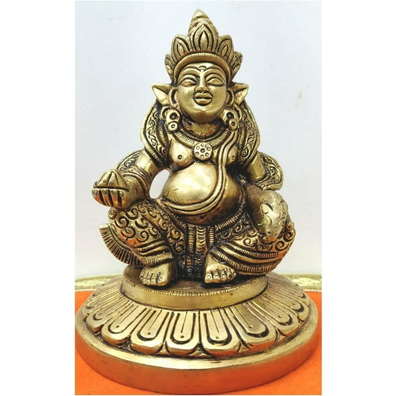 Brass Kuber Maharaj Statue, Kuvera Statue, Lokpala Statue God of Wealth ...