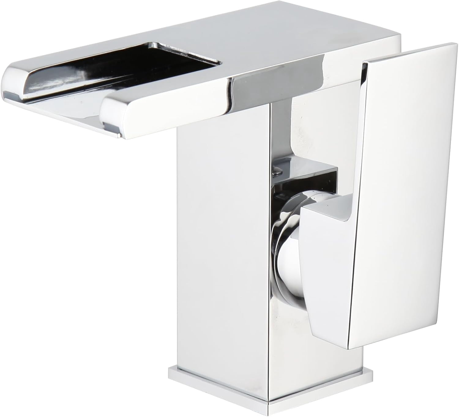 Brass LED Waterfall Bathroom Basin Faucet Hydroelectric Power ...