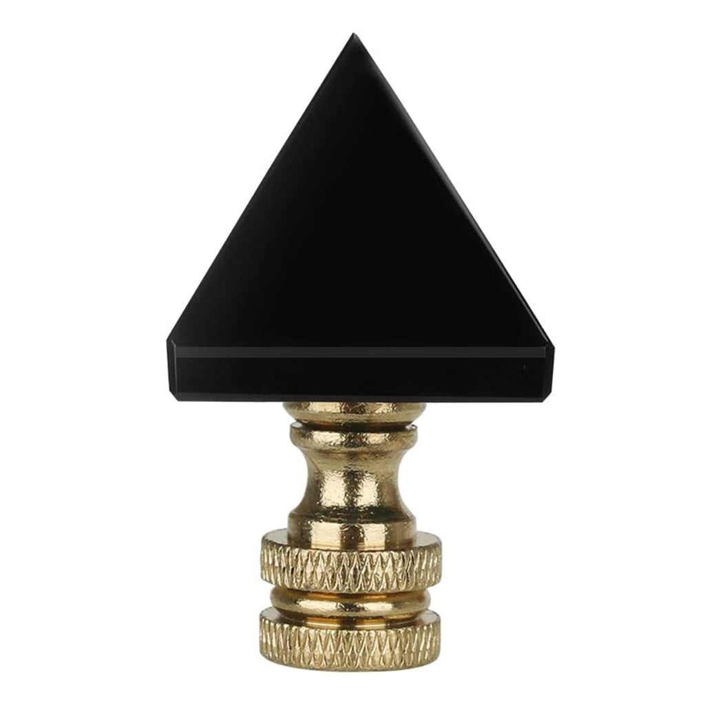 Brass Lamp Shade Finials Decorative Caps Knobs Glass Lamp Cresting ...