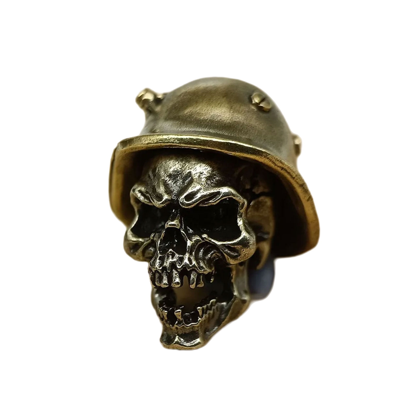 Brass Lanyard Beads Helmets Skull Soldier Shape Brass Beads Vintage ...