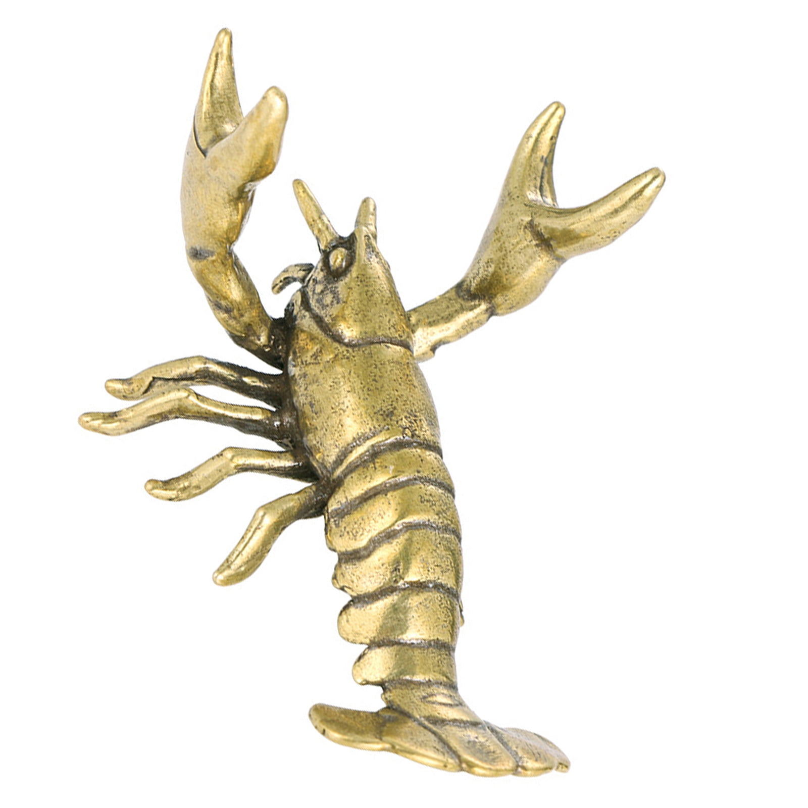 Brass Lobsters Figurine Decorative Ornament Solild Coppers Crawfishes ...