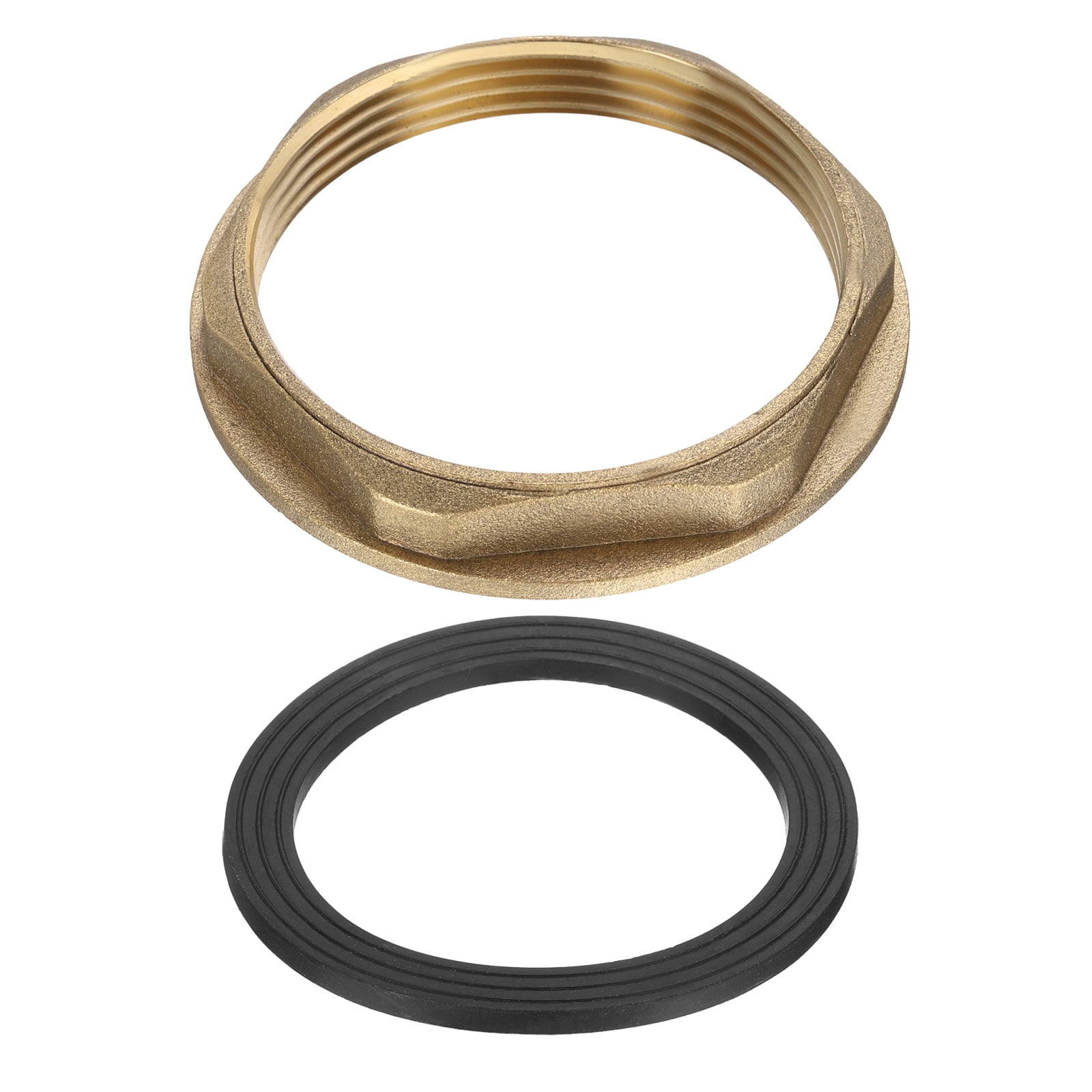 Brass Lock Nuts Pipe Fitting, G2" Female Hex Locknut with Washer ...