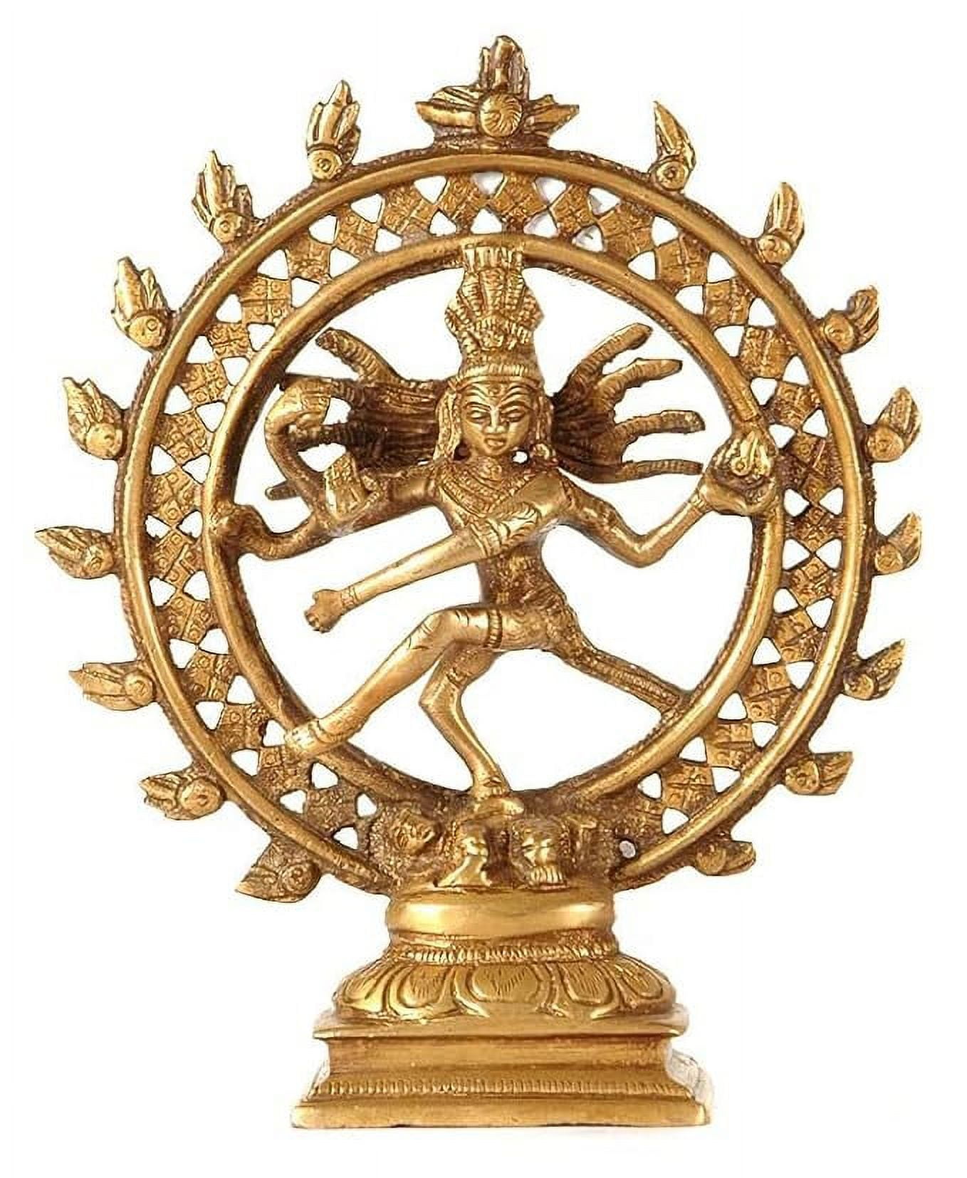 Brass Lord Shiva Natraj Idol | Natraja, Dancing Shiva Statue ...