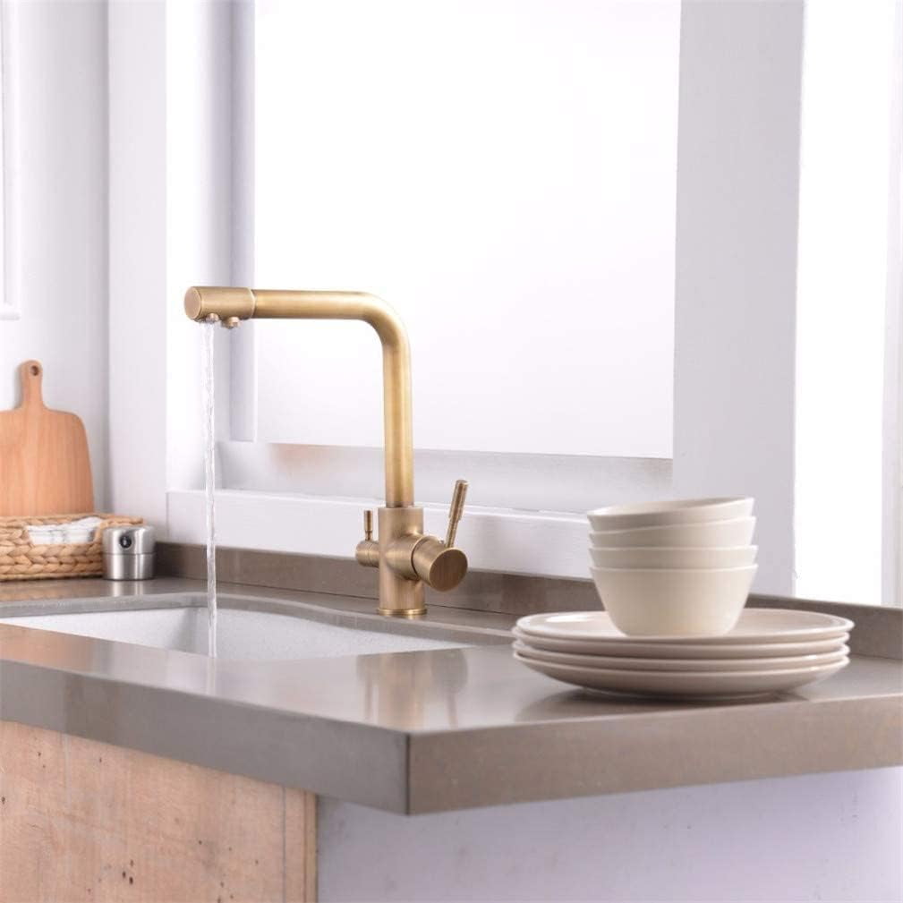 Brass Marble Painting Deck Mounted Drinking Water Faucet with Aerator 3 ...