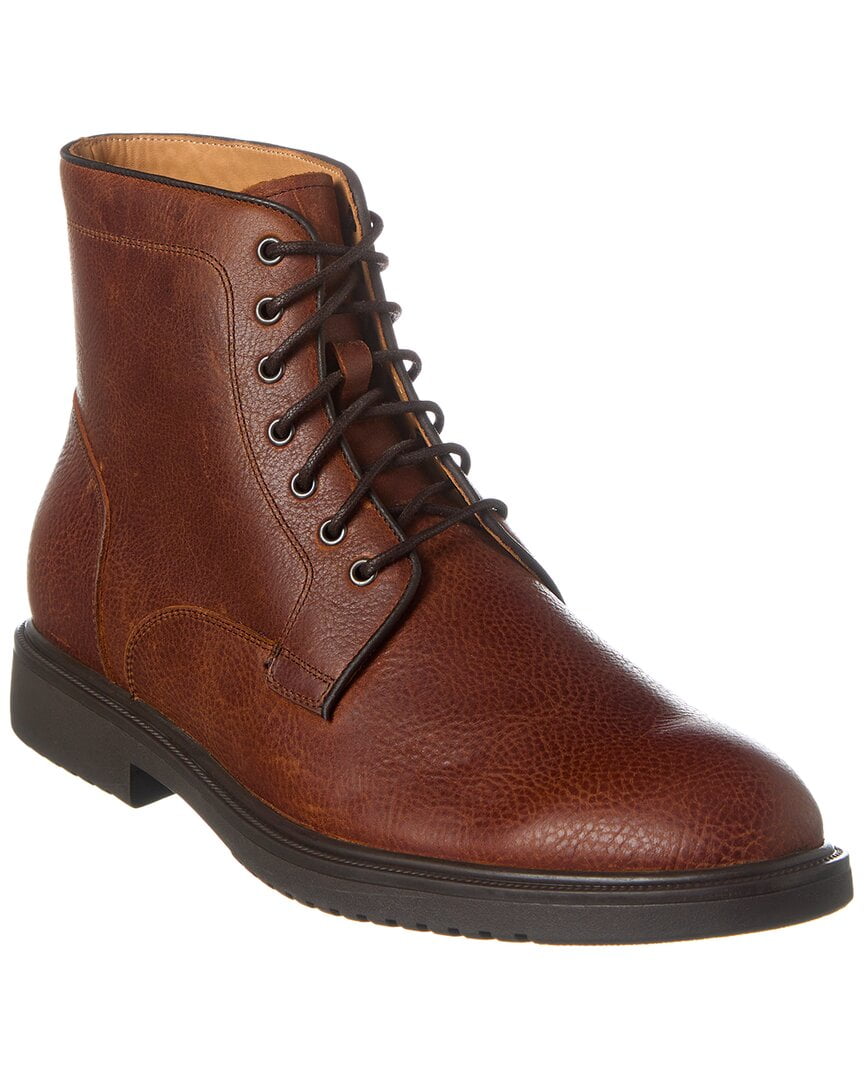 Brass Mark Plain Toe Leather Boot, 9, Brown - Walmart.com