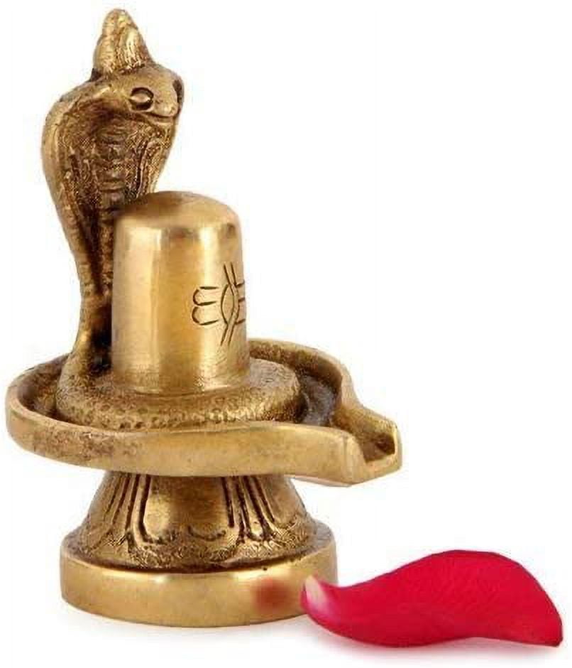 Brass Metal Shivling for Pooja Small Size Shiv Ling Statue Idol Puja ...