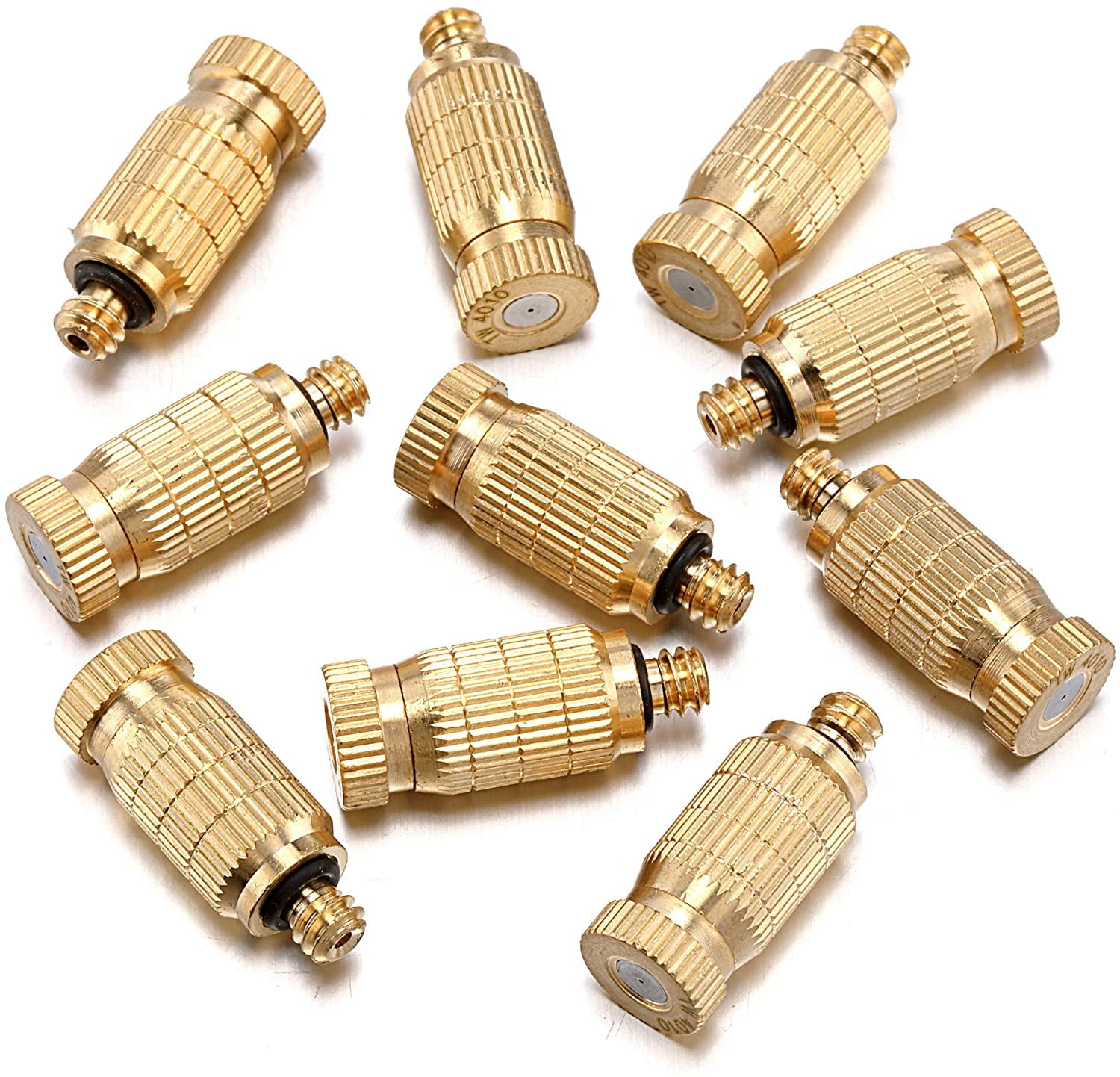 Brass Misting Nozzle, Pack High Pressure Spray Misting Nozzle UNC ...