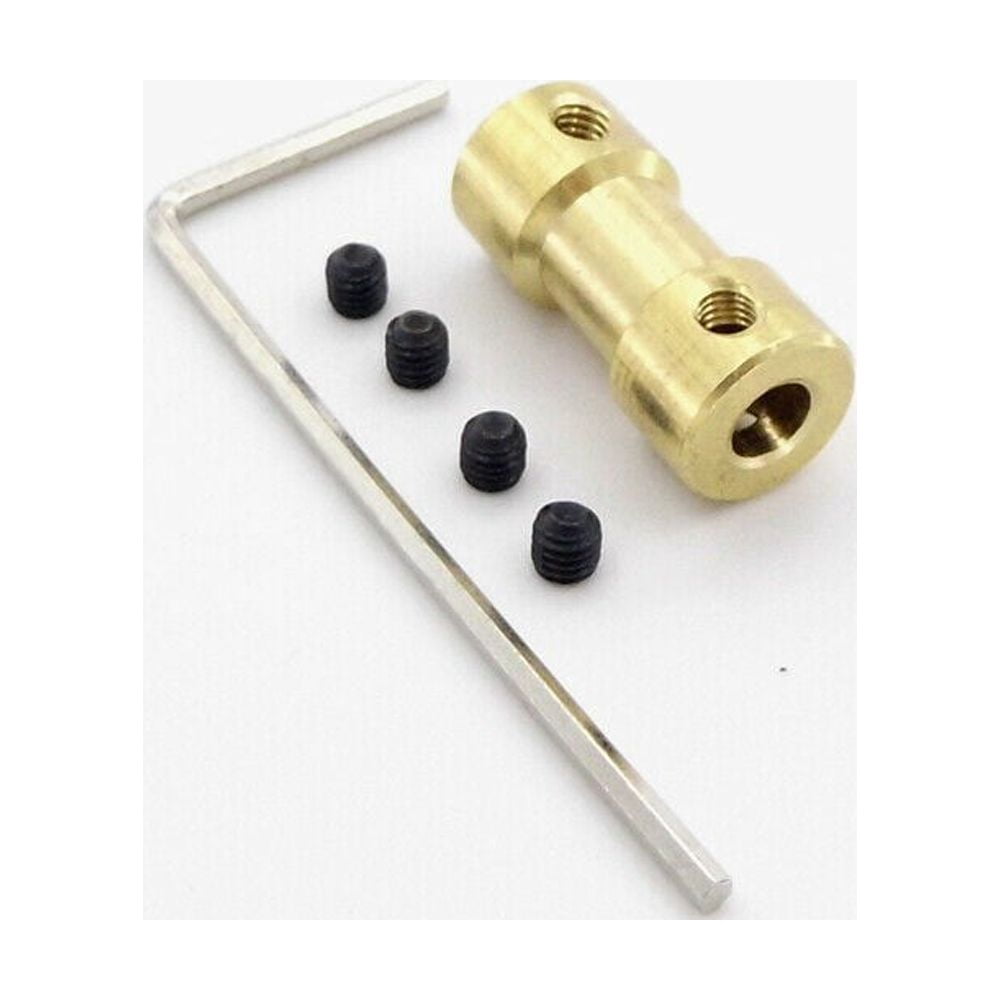Brass Motor Shaft Coupling Joint Coupler for RC Boat Car Robot - 2mm to ...