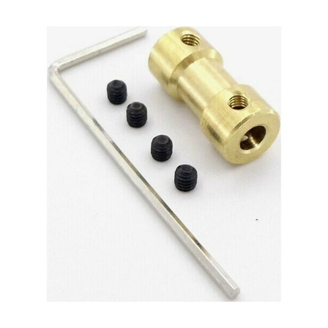 Brass Motor Shaft Coupling Joint Coupler for RC Boat Car Robot - 2mm to ...