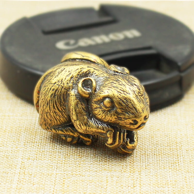 Brass Mouse Figurine Small Mouse Statue Home Ornaments Animal Figurines ...