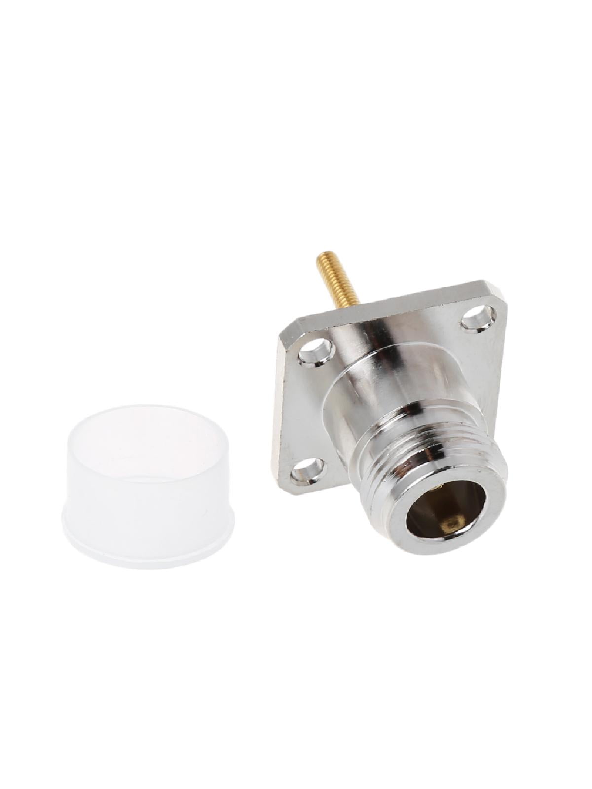 Brass N Female Jack Connector With 4 Hole Flange Mount Chassis RF ...