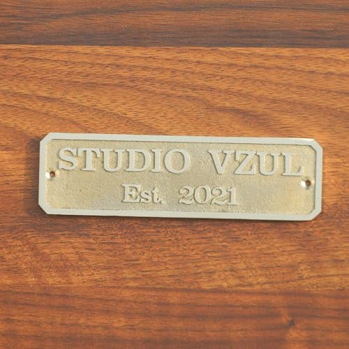 Brass Name Plaques | Antique Finish | Easy DIY Installation | Best Home ...