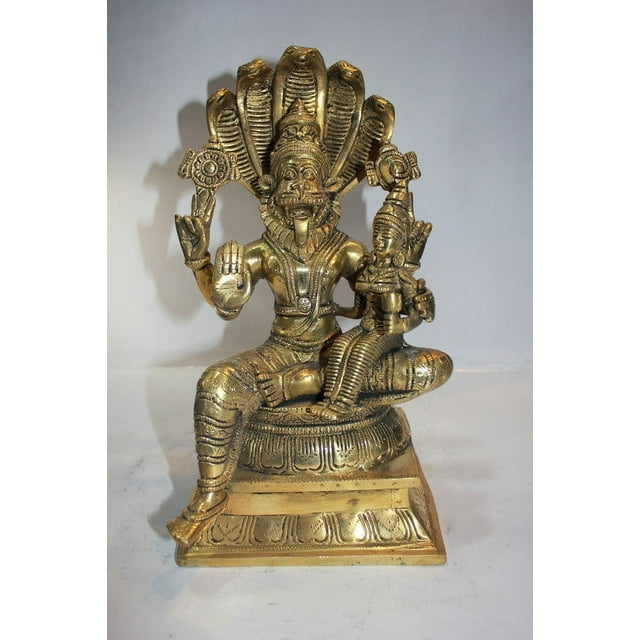 Brass Narsingh Bhagwan God Idol Statue 6.0kg, Narsimha Statue, Narsingh ...