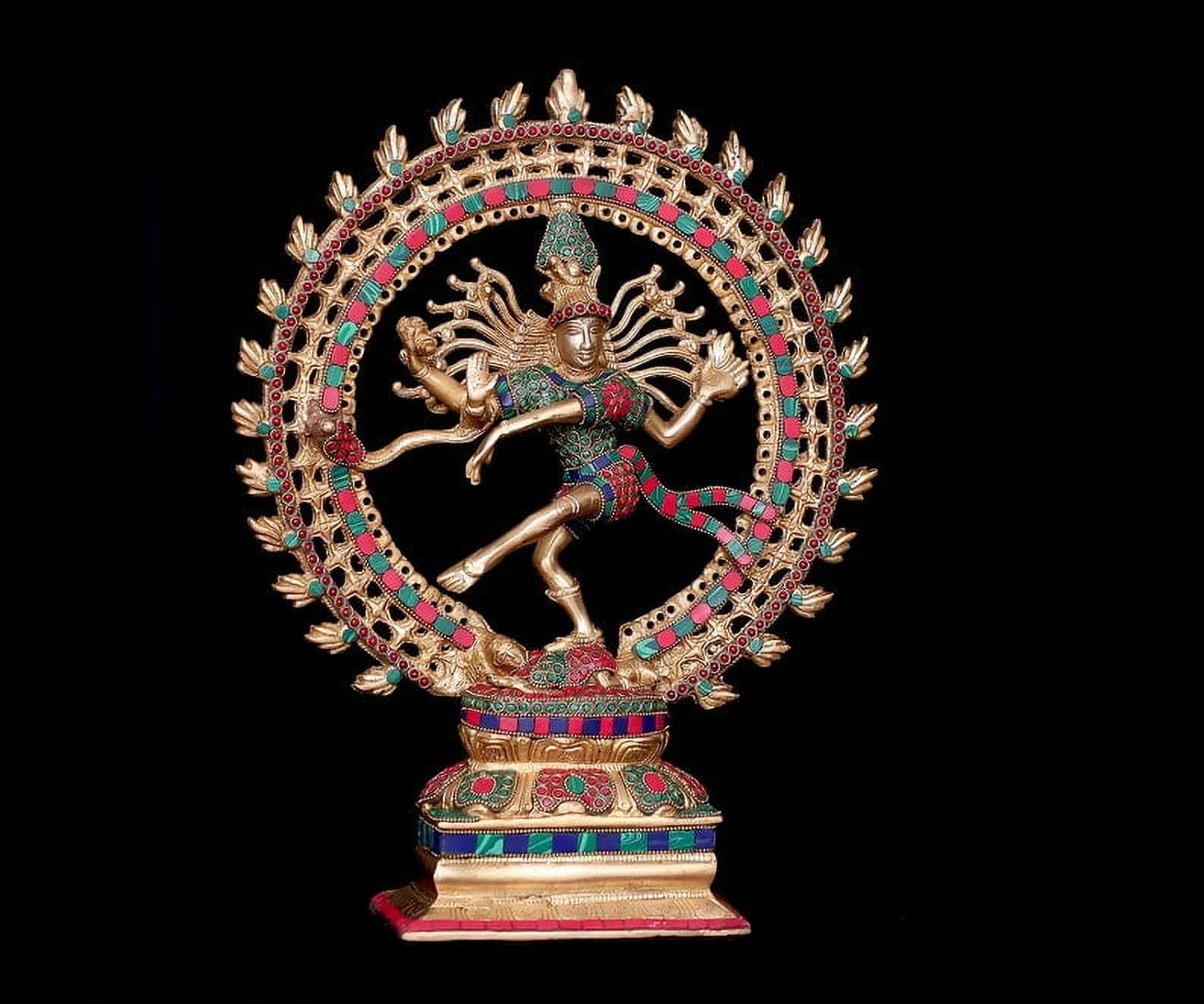 Brass Nataraj statue, 44 CM Nataraj Idol, Dancing Shiva statue, Lord ...