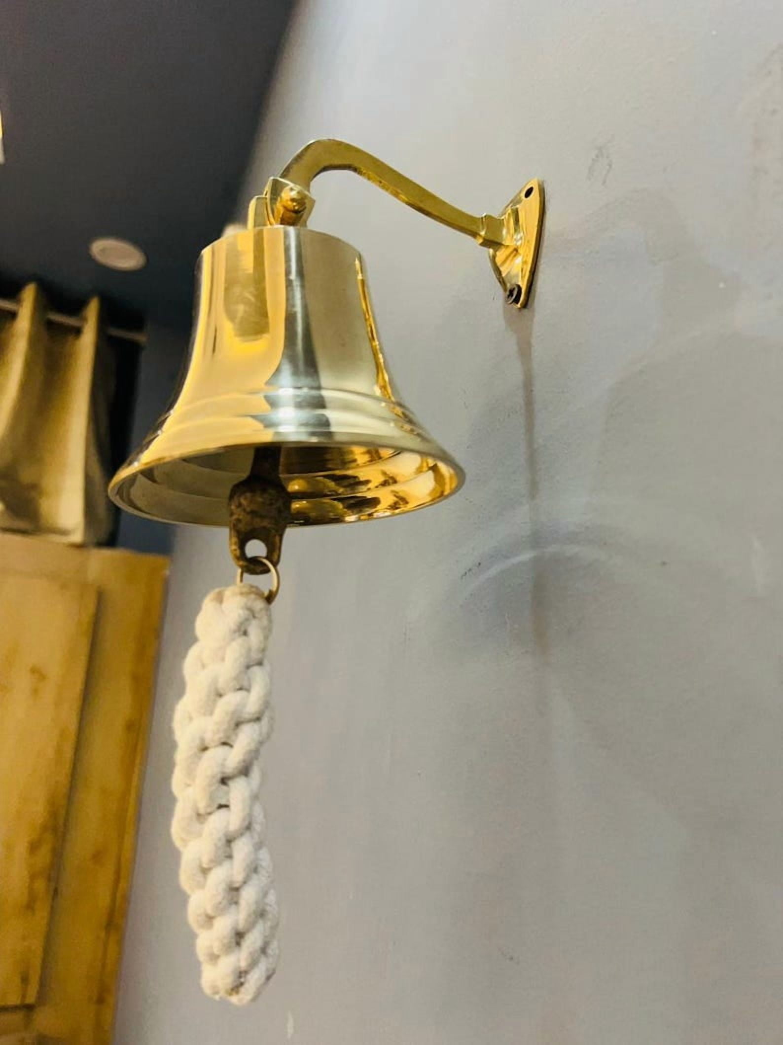 Brass Nautical Bell Wall Hanging Door Bell,Dinner Bell,Ship Bell ...