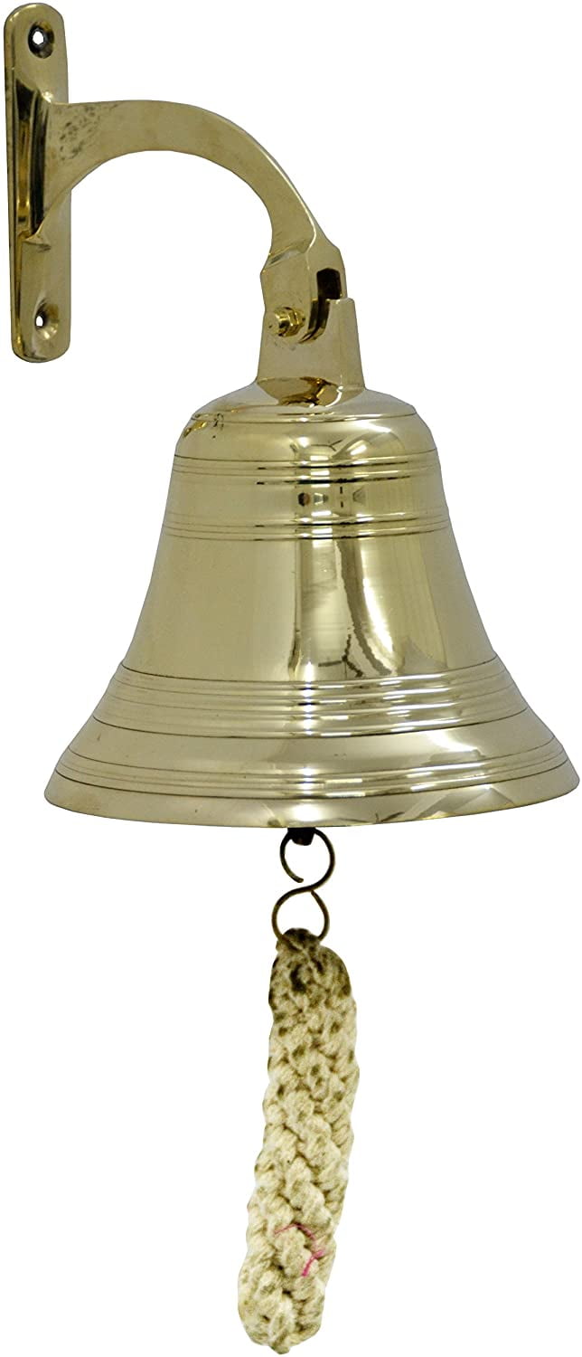 Brass Nautical Brass Bell Ship Bell Doorbell Small Bell US Navy Clock ...