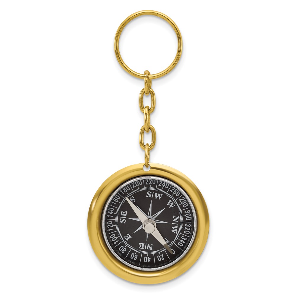 Brass Nautical Compass Key Ring - Walmart.com