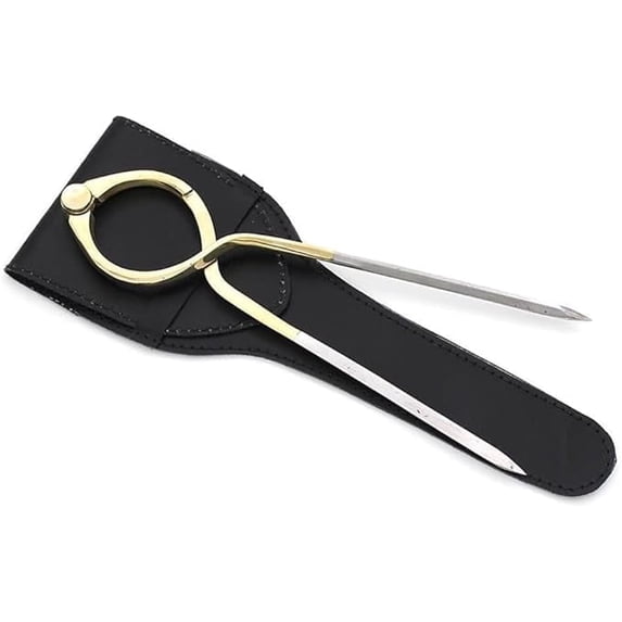 Brass Nautical Navigation Divider with Leather Case –Compass Divider ...