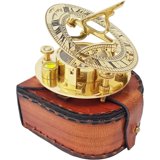 Brass Nautical - Sundial Compass with Intricate Detailing Comes in an ...