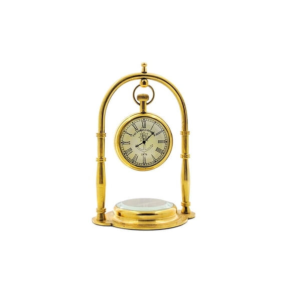 Brass Nautical Victoria London, Desk Clock/Table Clock, with Direction ...