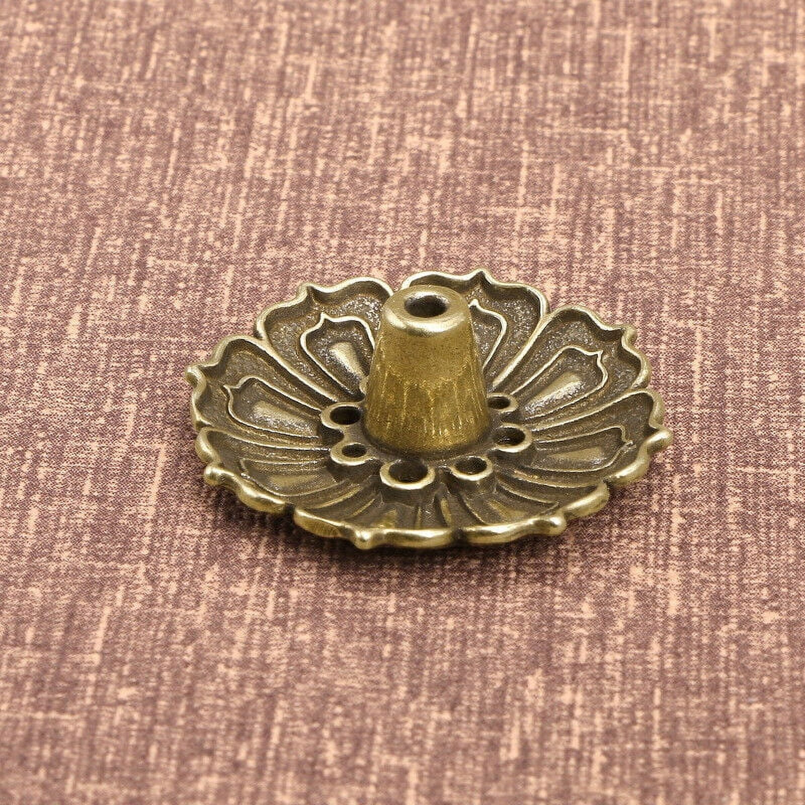 Brass Nine-hole Lotus Flower Thread Incense Burner Base for Home Use ...