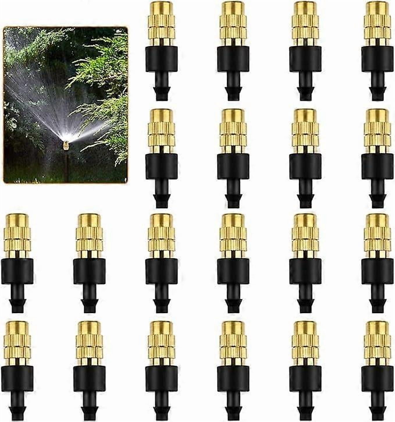 Brass Nozzles 20pcs Adjustable Brass Watering Sprayer Nozzle Sprayer ...
