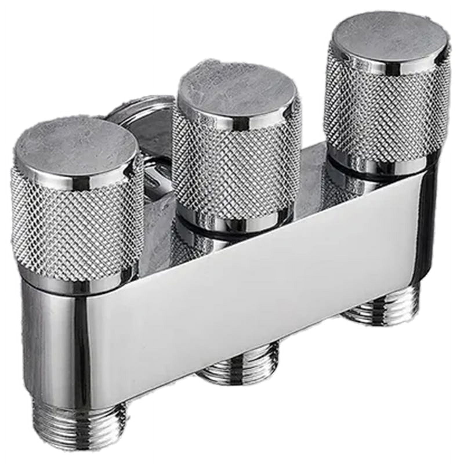 Brass One in Three Out Three Way Control Washing Machine Chrome/Gray ...