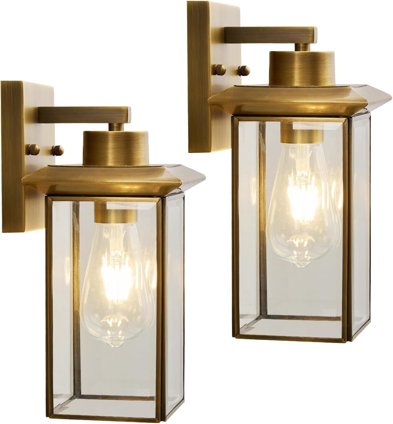 Brass Outdoor sconces, Exterior Wall Light Fixtures, Bronze Porch ...