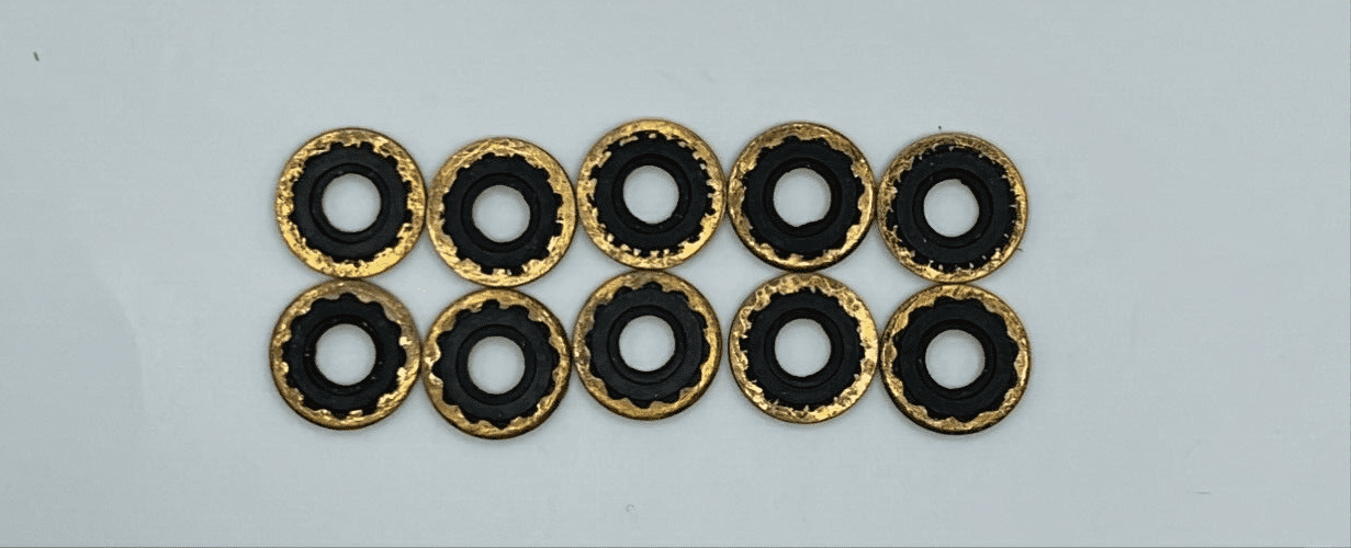 Brass Oxygen Regulator Washer With Rubber Ring - Pack Of 10 - Walmart.com