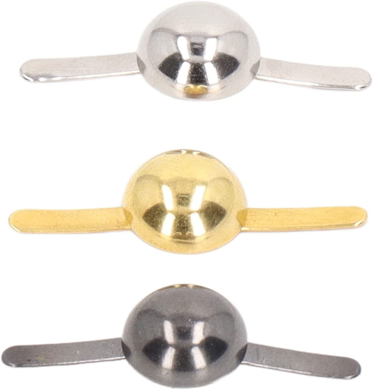 Brass Paper Fasteners, High Hardness Uniform Coating Round 300 Pieces ...