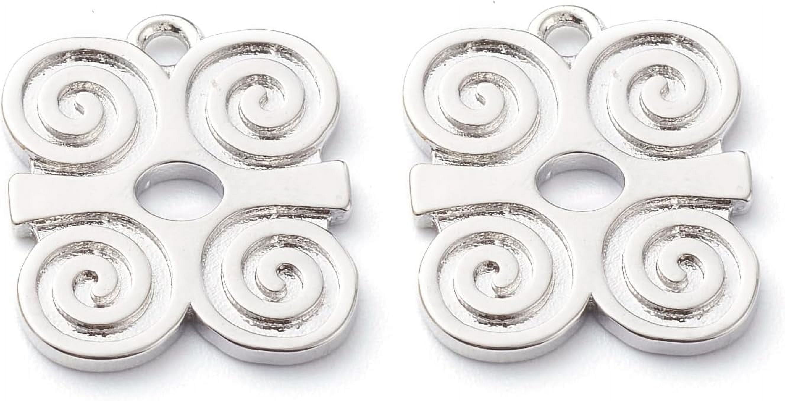 Brass Pendants Long-Lasting Plated Adinkra Symbols DWENNIMMEN Platinum ...