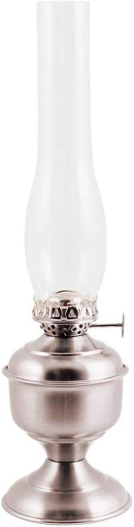 Brass Pico Table Oil Lamp (14", Pewter) - Walmart.com