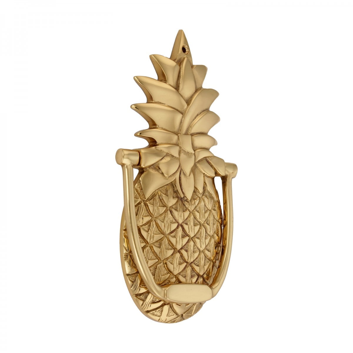 Brass Pineapple Shaped Door Knocker 8 Inches H Solid Brass Vintage ...