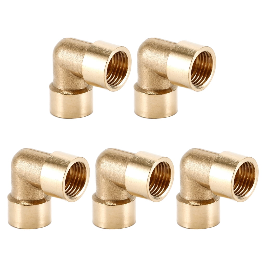 Brass Pipe Connectors Leakage Proof Threaded Fittings 90 Degree ...