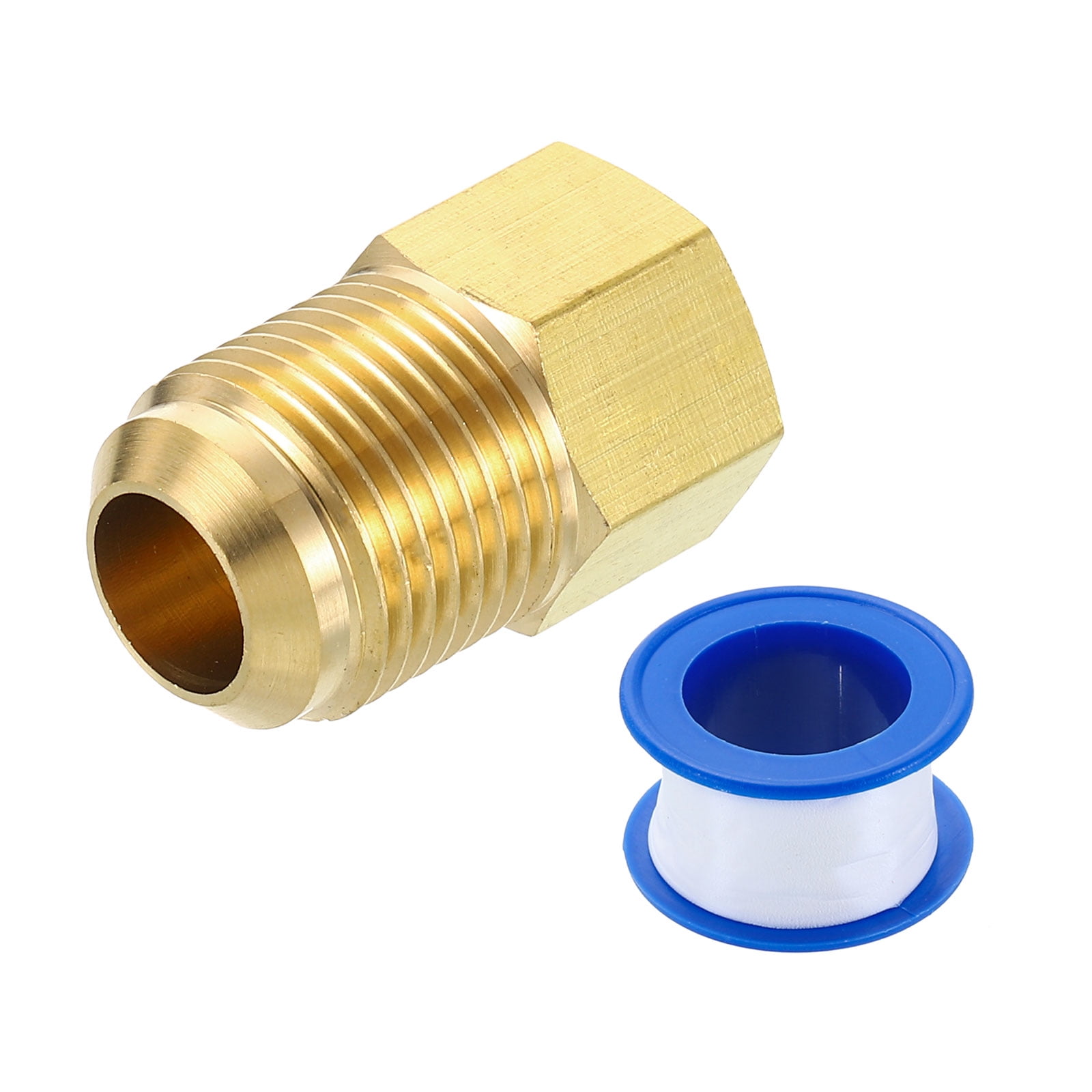Brass Pipe Fitting, 1/2 SAE Male x 1/4 SAE Female Pipe Adapter ...