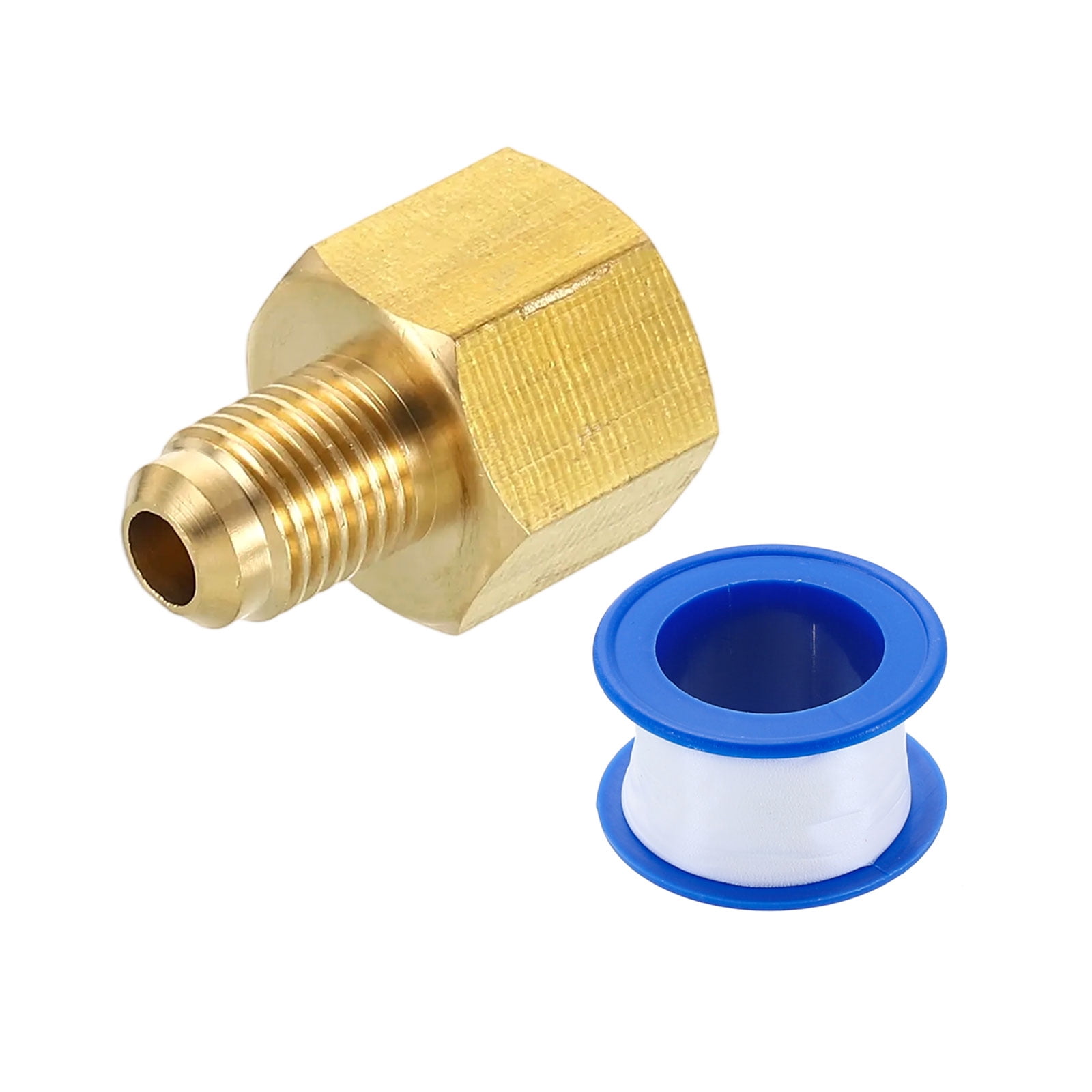 Brass Pipe Fitting, 1/4 SAE Male x 5/16 SAE Female Pipe Adapter ...