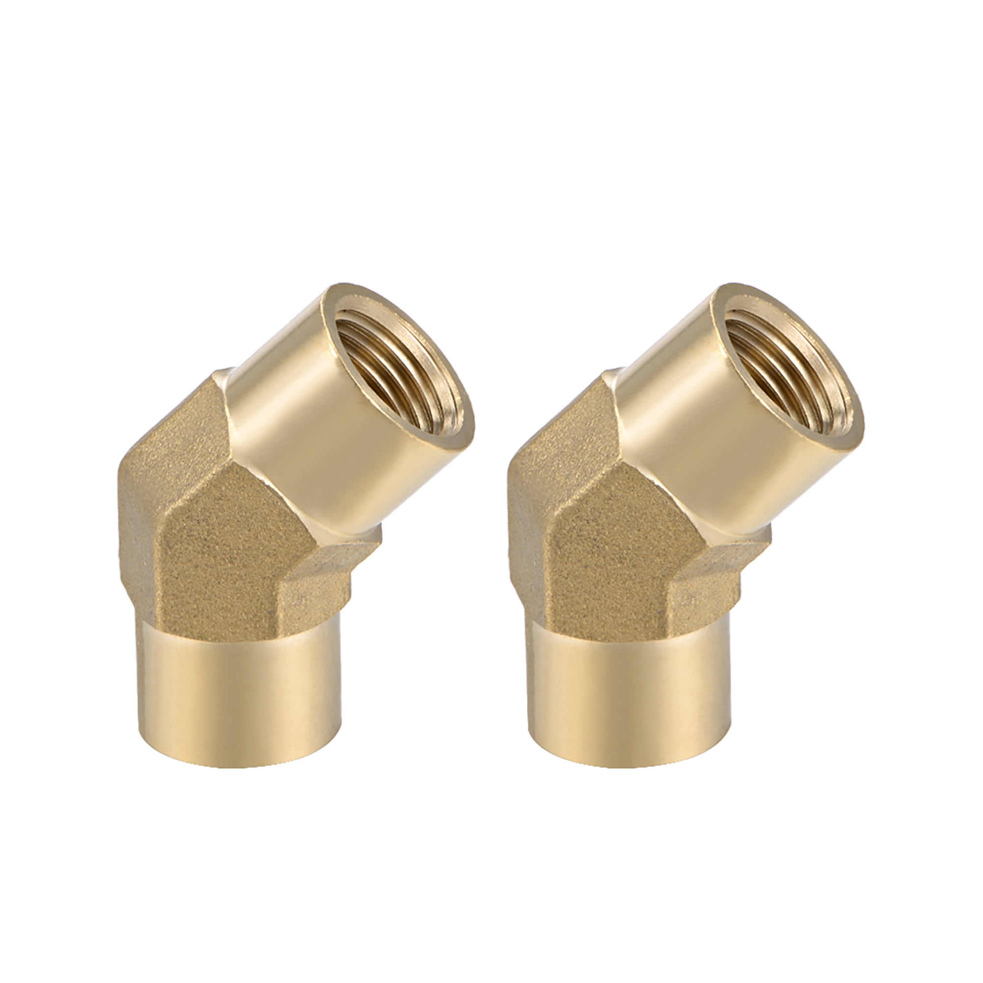 Brass Pipe Fitting -45 Degree Elbow G1/4 Female X G1/4 Female Hex ...