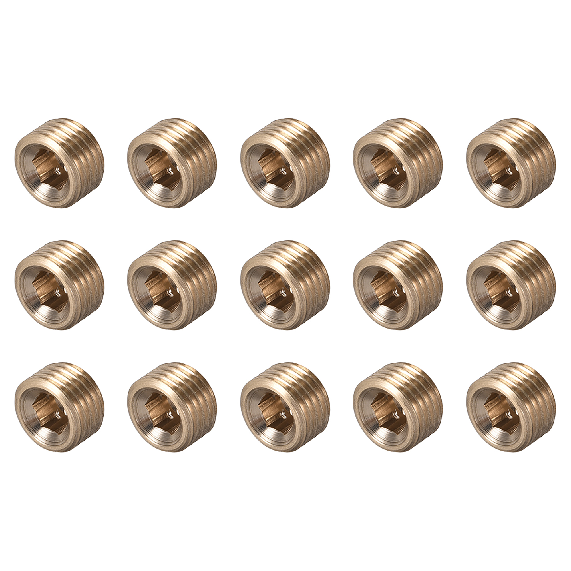 Brass Pipe Fitting - Hex Counter Sunk Plug G1/4 Male Socket Drive ...